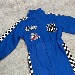 Royal Blue Personalized Unisex Racing Suit for 1st Birthday Gift ...