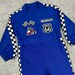 Royal Blue Personalized Unisex Racing Suit for 1st Birthday Gift ...
