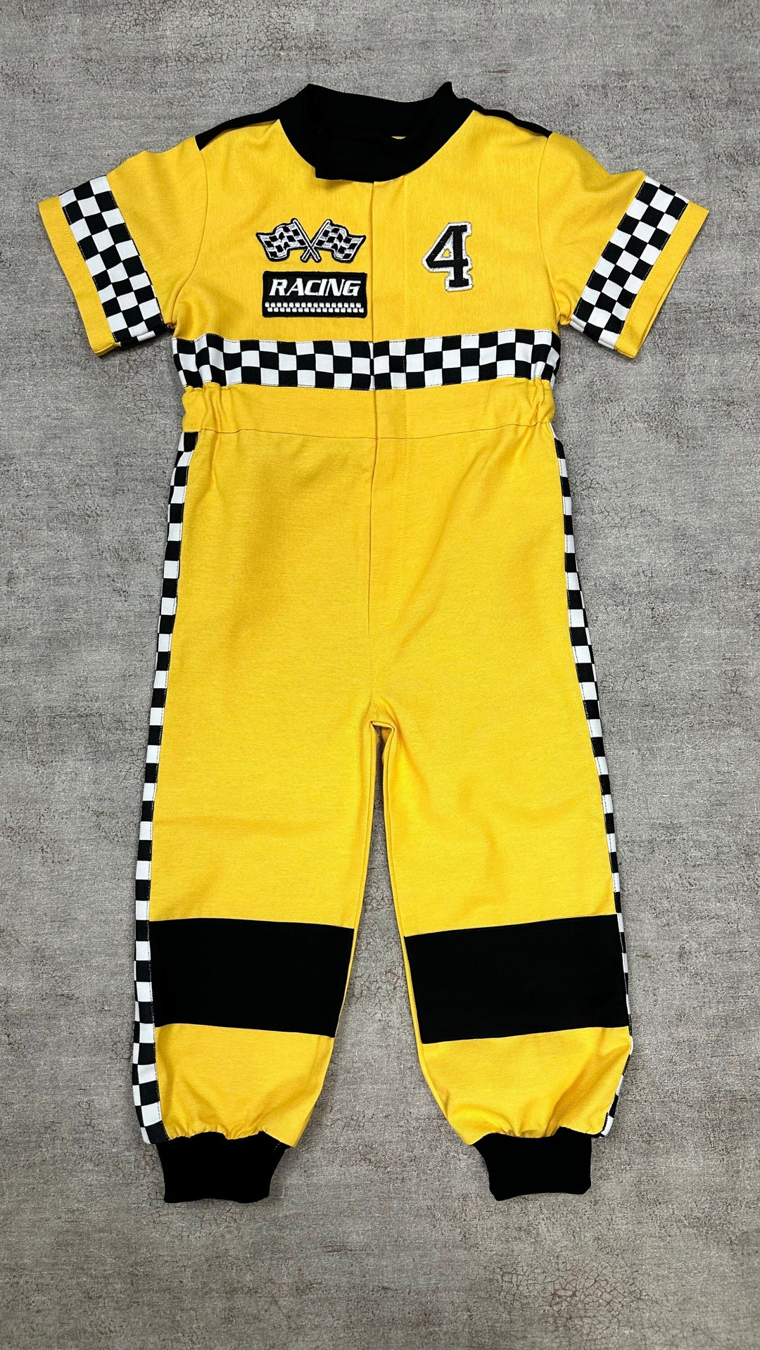 Yellow Racing Suit Custom Personalized Unisex Racing Suit for - Etsy