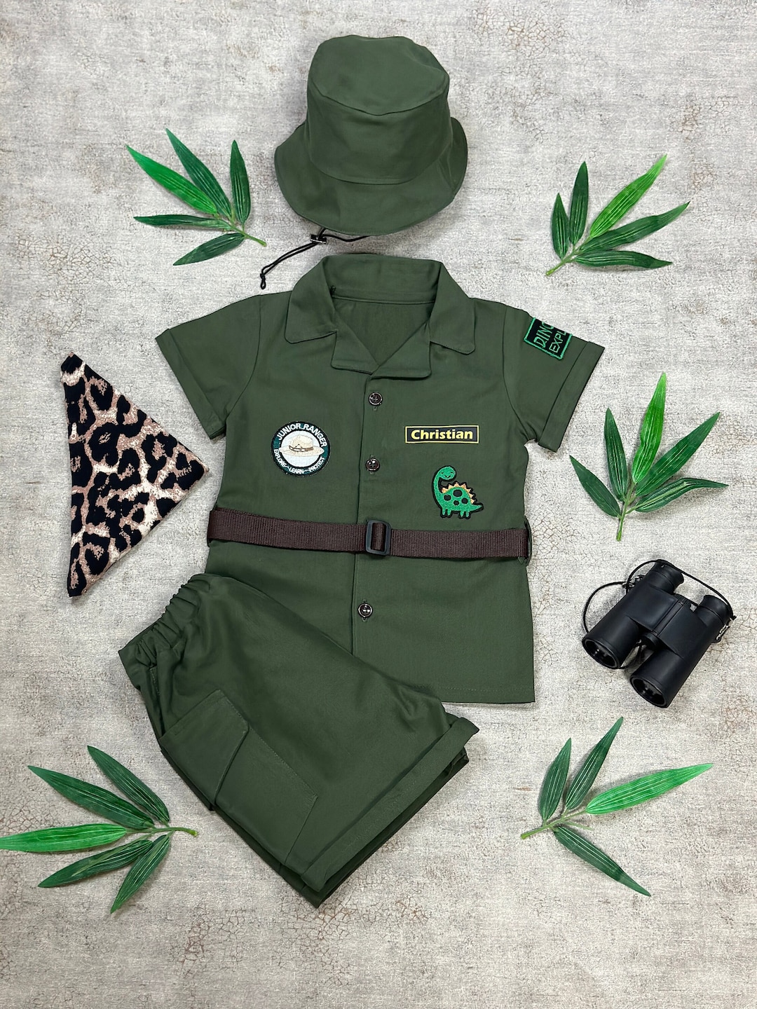 Green Fancy African Safari Costume Safari Explorer Safari - Etsy