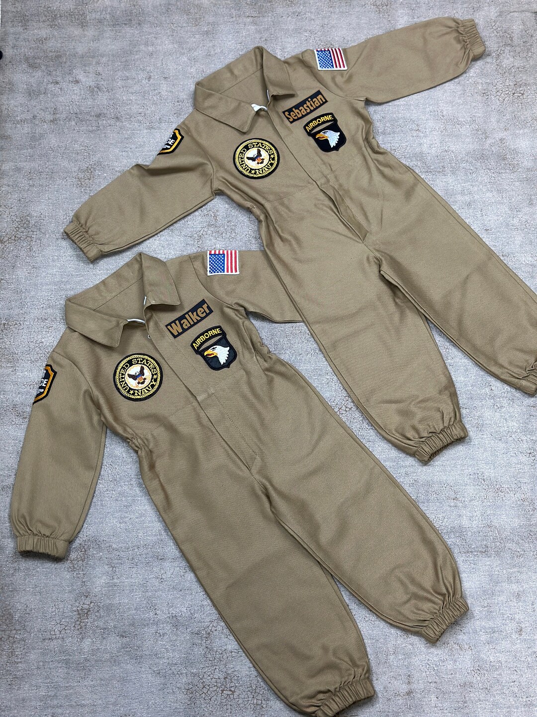 Air Force Pilot Costume US Navy Flight Jumpsuit for Kids Aviator Baby ...