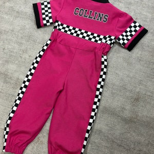 Dark Pink Short Sleeve Custom Personalized Unisex Racing Suit for ...