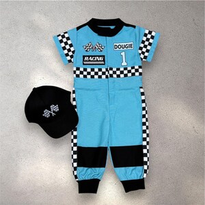 Custom Fast One Birthday Race Car Suit Toddler Racing Outfit Kids Race ...