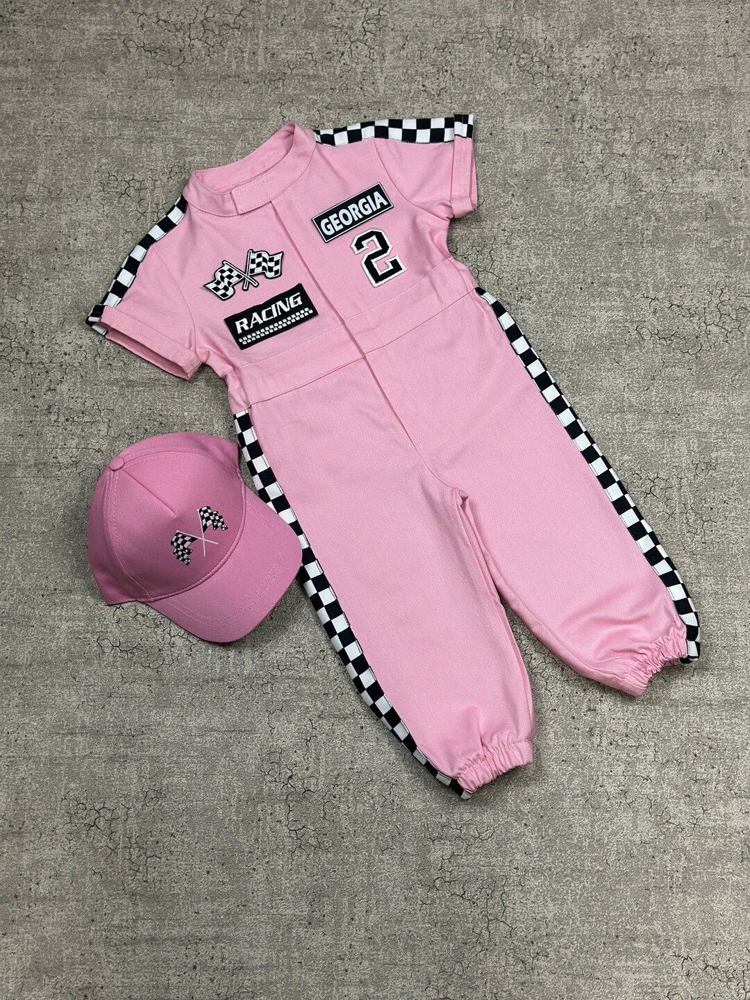 Personalized Racing Outfit Fast One Birthday Racing Suit Kids Racing ...