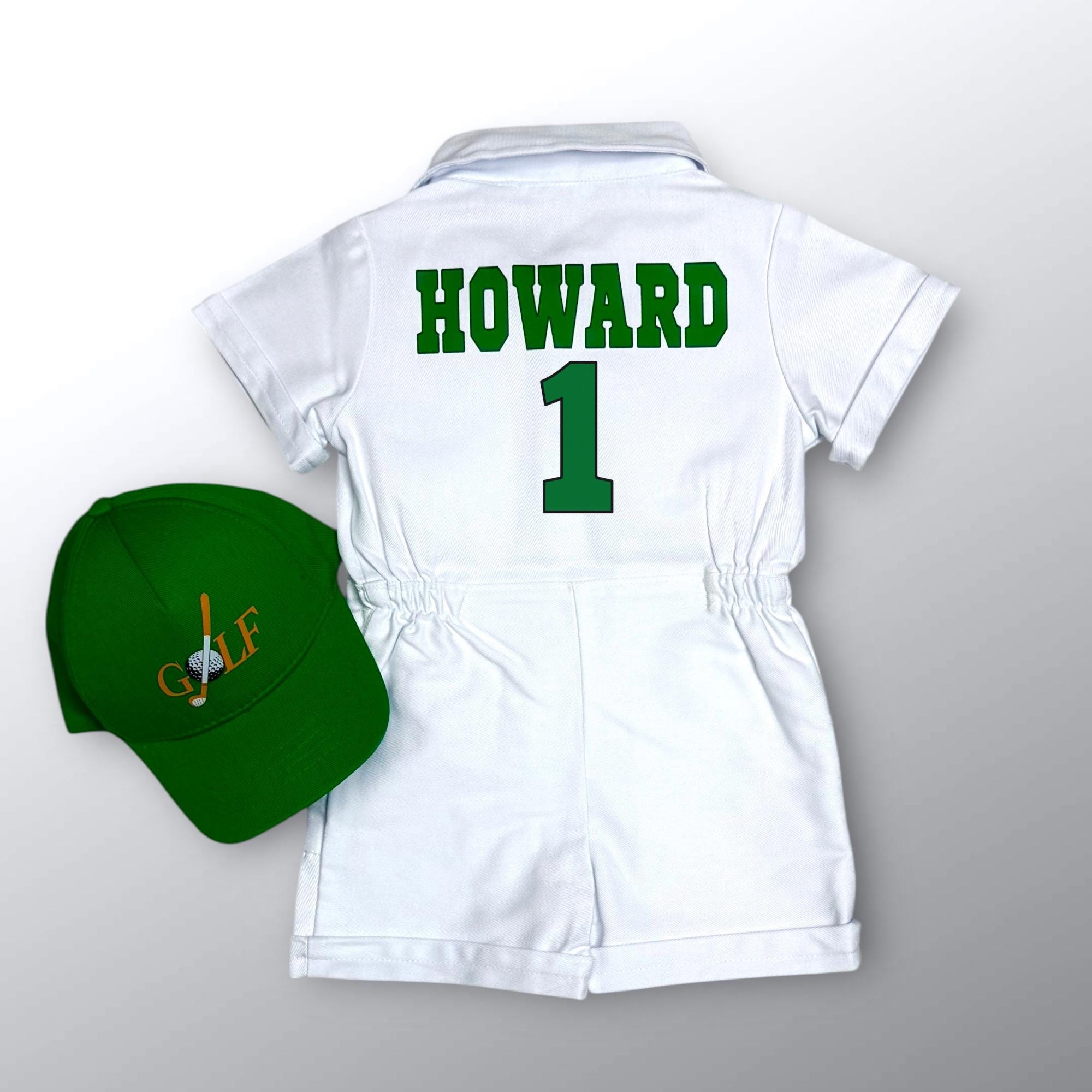 Personalized Golf Caddie Outfit for Kids - Toddler White Golf Suit ...