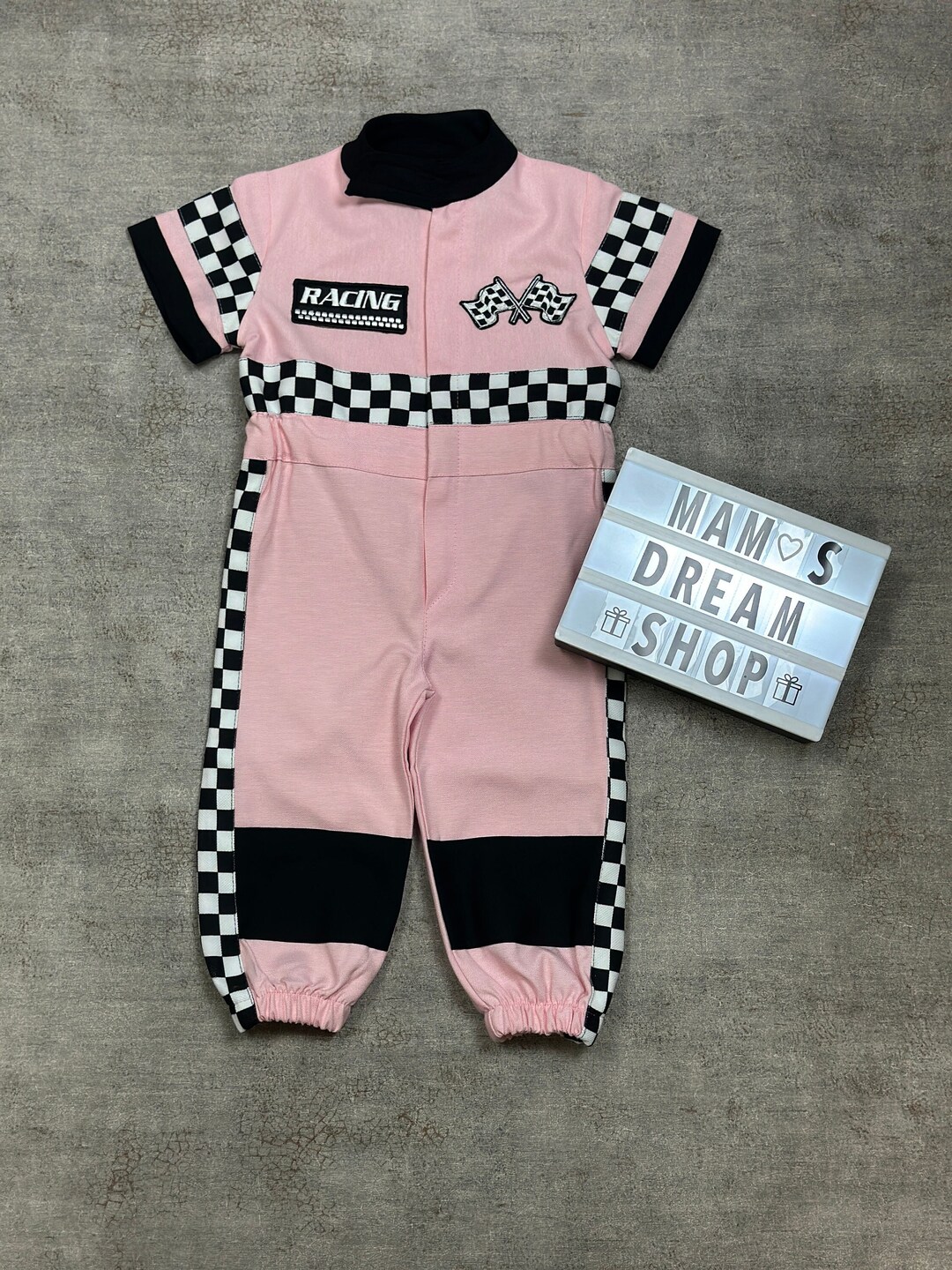 Pink Short Sleeve Custom Personalized Unisex Racing Suit for - Etsy
