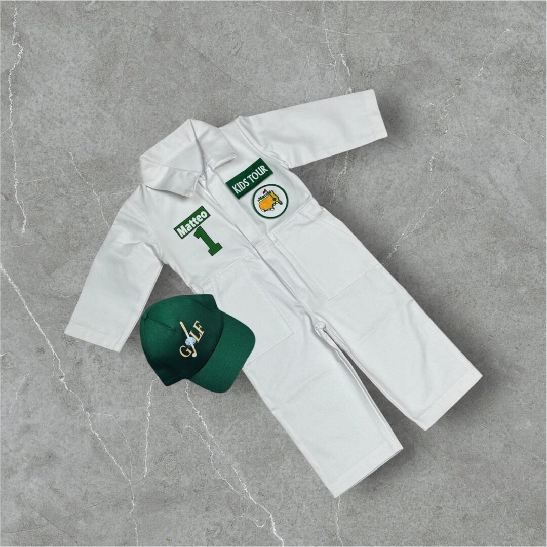 Personalized Golf Caddy Outfit for Kids Baby Golf Masters 1st Birthday ...