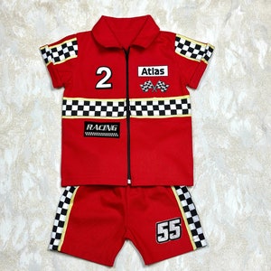 Personalized Racing Outfit Fast One Birthday Racing Suit Kids Racing ...