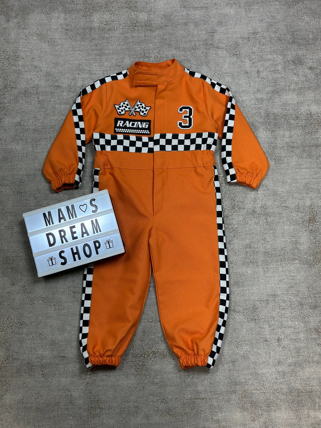 Orange Racing Suit Custom Personalized Unisex Racing Suit for - Etsy