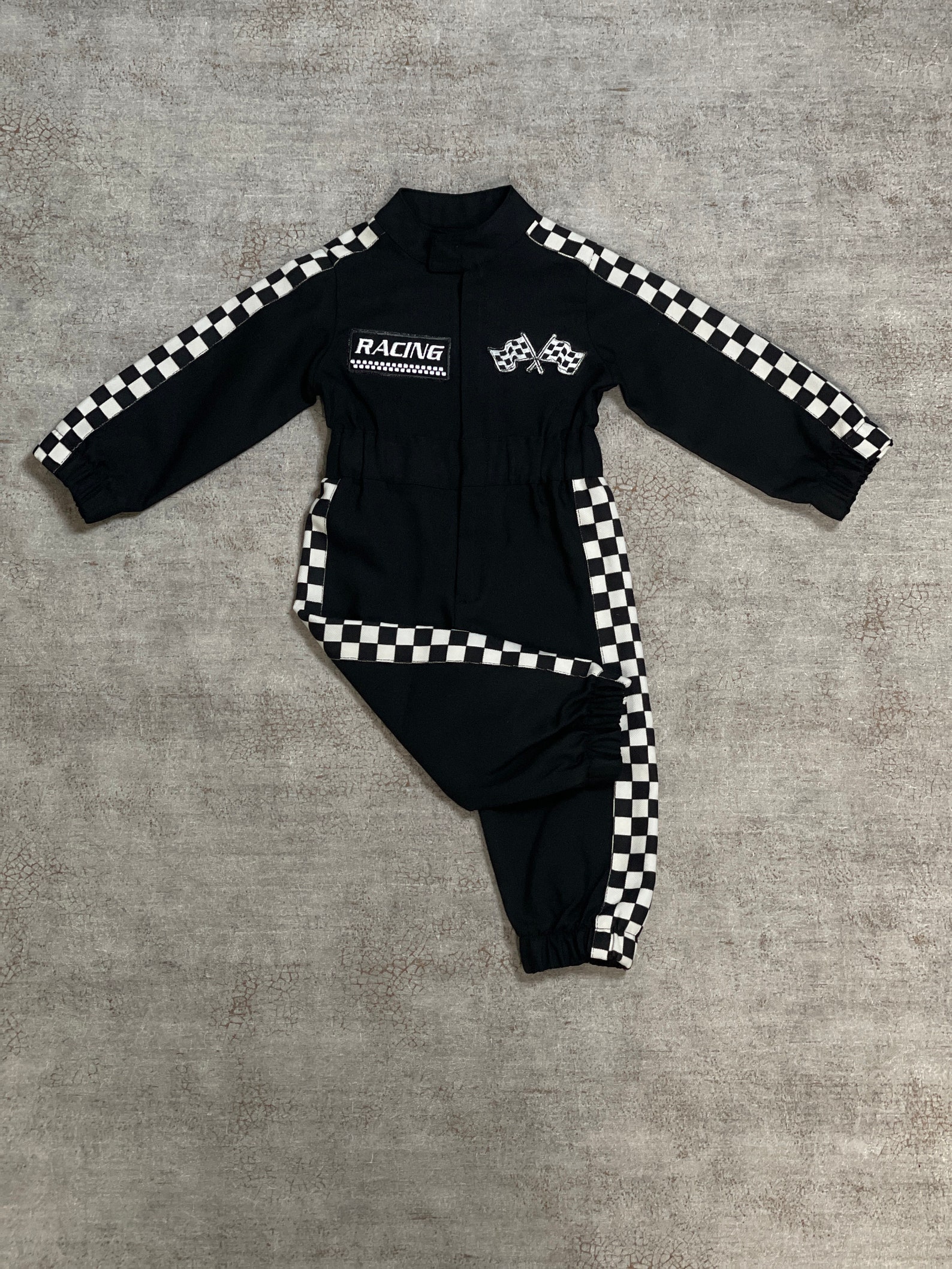 Black Custom Personalized Unisex Racing Suit for 1st Birthday - Etsy