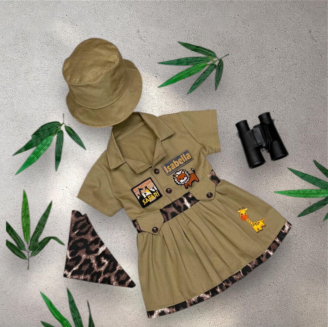 Personalized Safari Dress for Toddlers – Wild One Birthday & Halloween ...