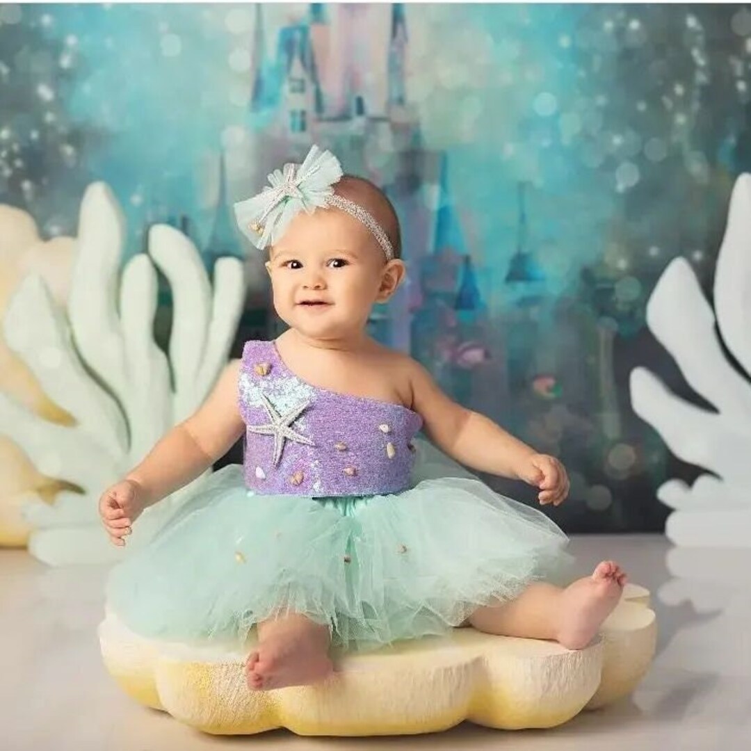 Little Baby Mermaid Dress Baby Girl Outfit Mermaid Concept - Etsy
