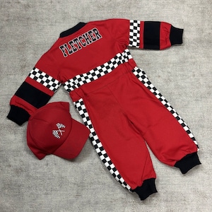 Personalized Racing Costume for Kids Race Car Costume Toddler Racing ...