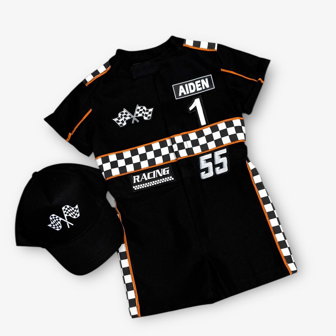 Race Car Outfit for Boys - Custom Named Race Car Costume - Halloween ...
