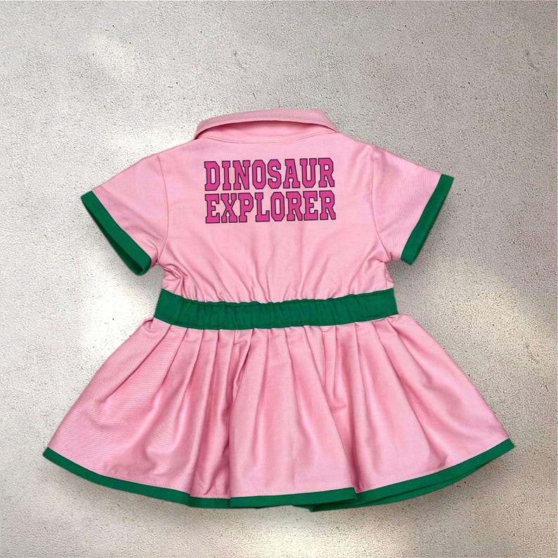 Girl Dinosaur Birthday Outfit - Custom Dinosaur Explorer Dress for ...