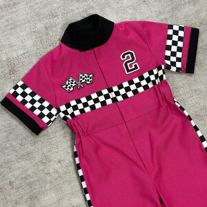 Dark Pink Short Sleeve Custom Personalized Unisex Racing Suit for ...