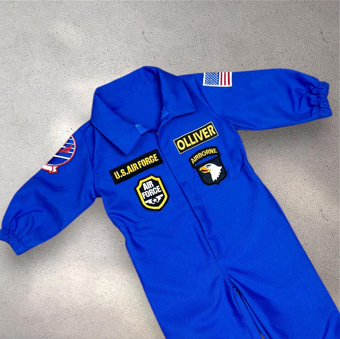 Personalized Air Force Fighter Pilot Costume - US Navy Uniform for Kids ...
