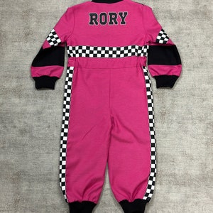 Pink and Multi-color Option Racing Suit Custom Personalized Unisex ...
