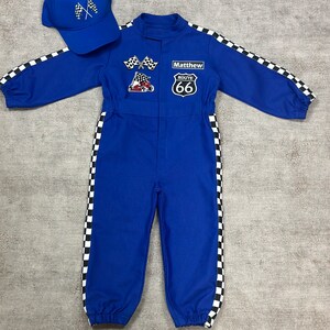Royal Blue Personalized Unisex Racing Suit for 1st Birthday Gift ...