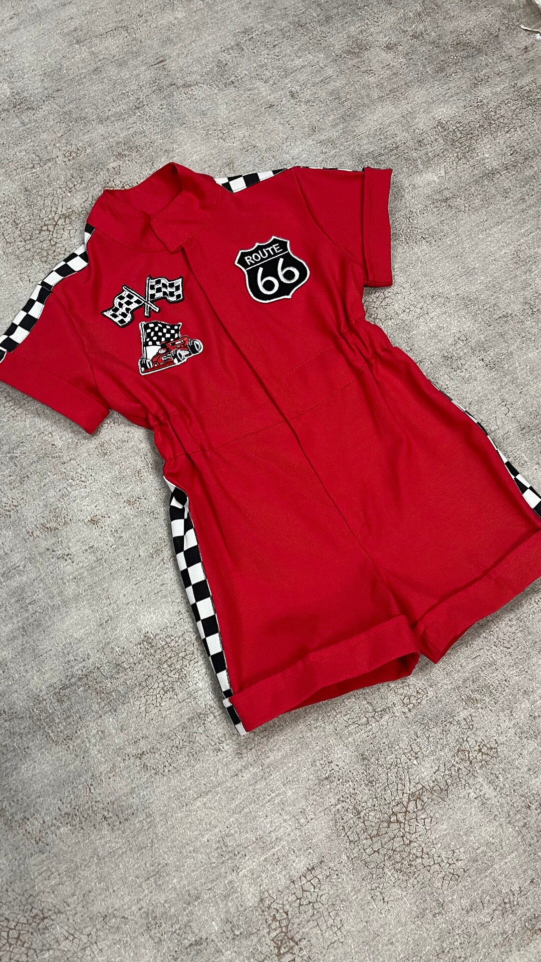 Red Checkered Sides Short Sleeves Shorts Custom Personalized Unisex ...