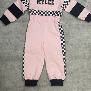 Pink and Multi-color Option Racing Suit Custom Personalized - Etsy