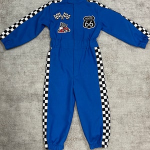 Royal Blue Personalized Unisex Racing Suit for 1st Birthday Gift ...