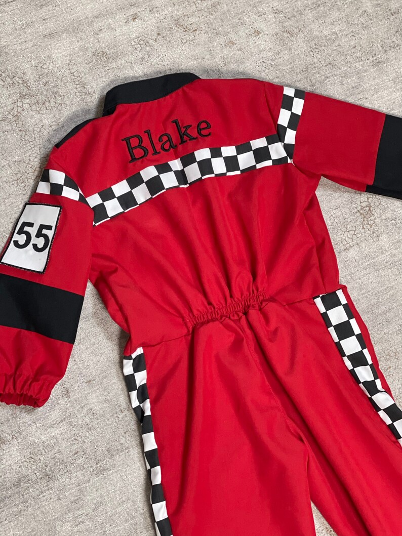New Style Red Unisex Racing Suit With Constant Patches for - Etsy