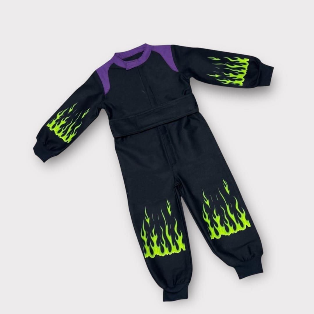 Custom Digital Printed Racer Jumpsuit, Racer Themed Birthday Costumes ...