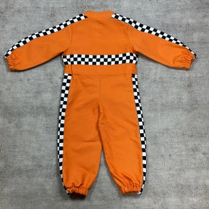 Orange Racing Suit Custom Personalized Unisex Racing Suit for Birthday ...