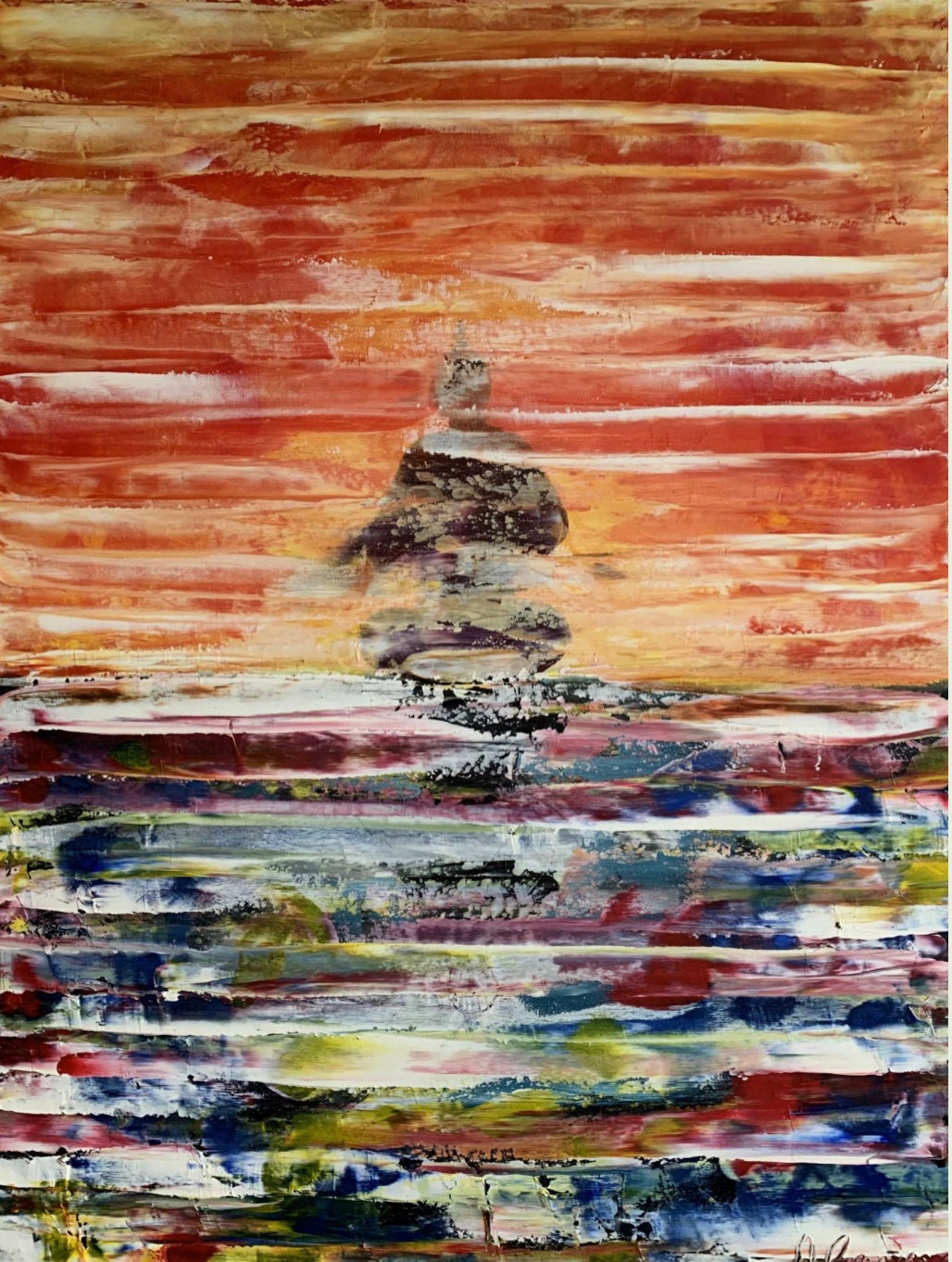 SAMURAI Paintings, Original Paintings, Abstractioin, Painting on Canvas ...