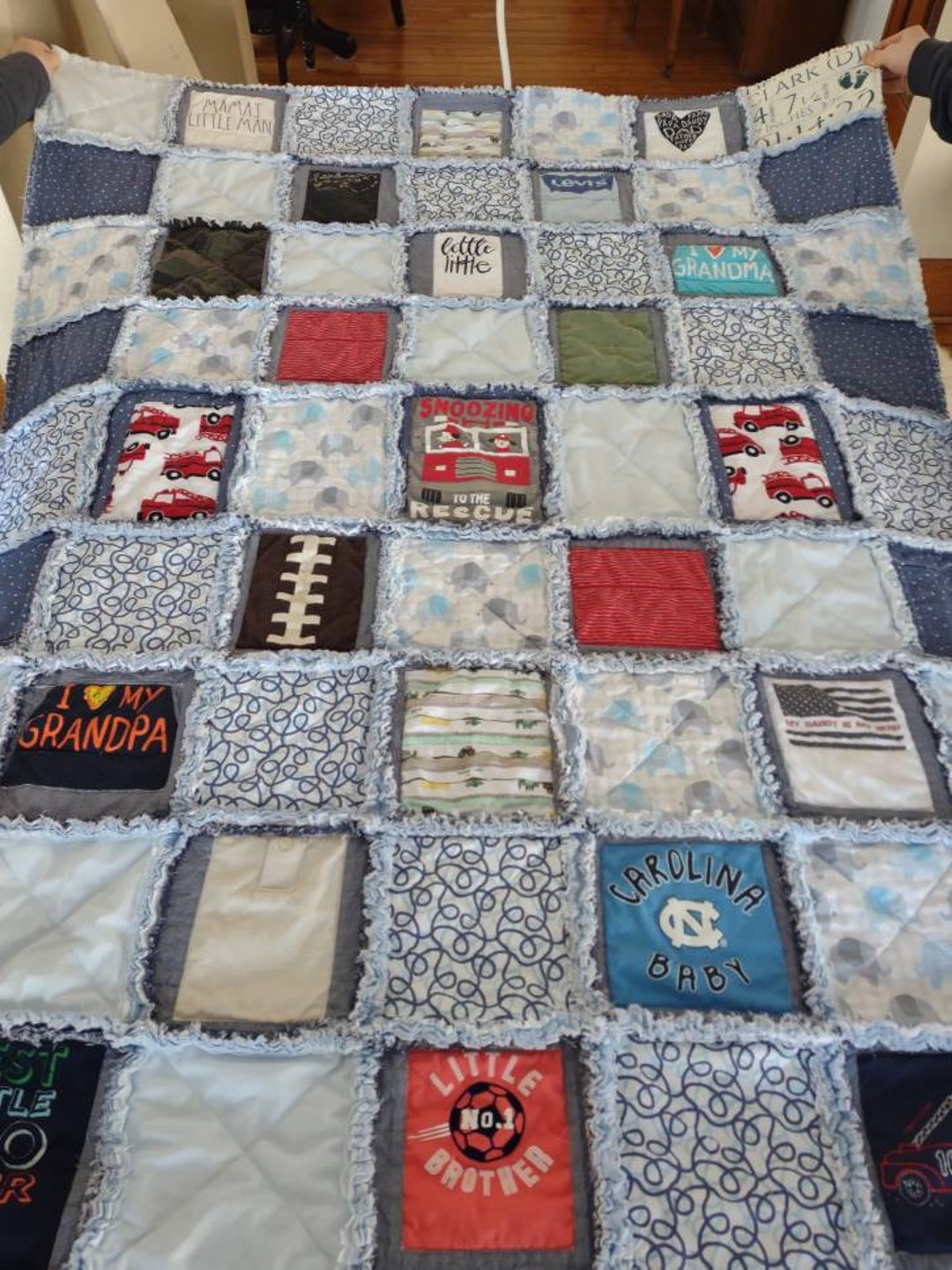 Custom Memory / T Shirt Quilt in Rag Quilt or Traditional Style - Etsy