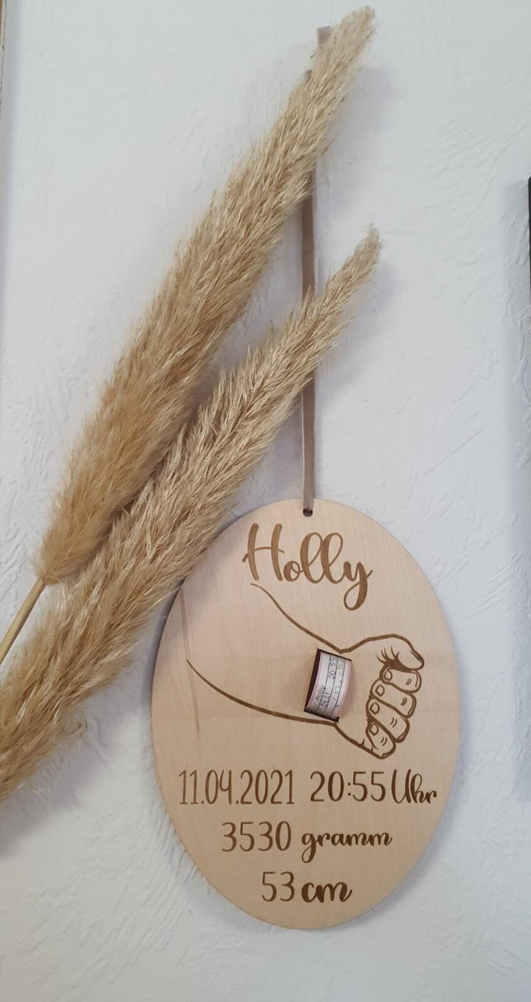Birth Sign Birth Gift Hanger for the Birth Ribbon Birth - Etsy