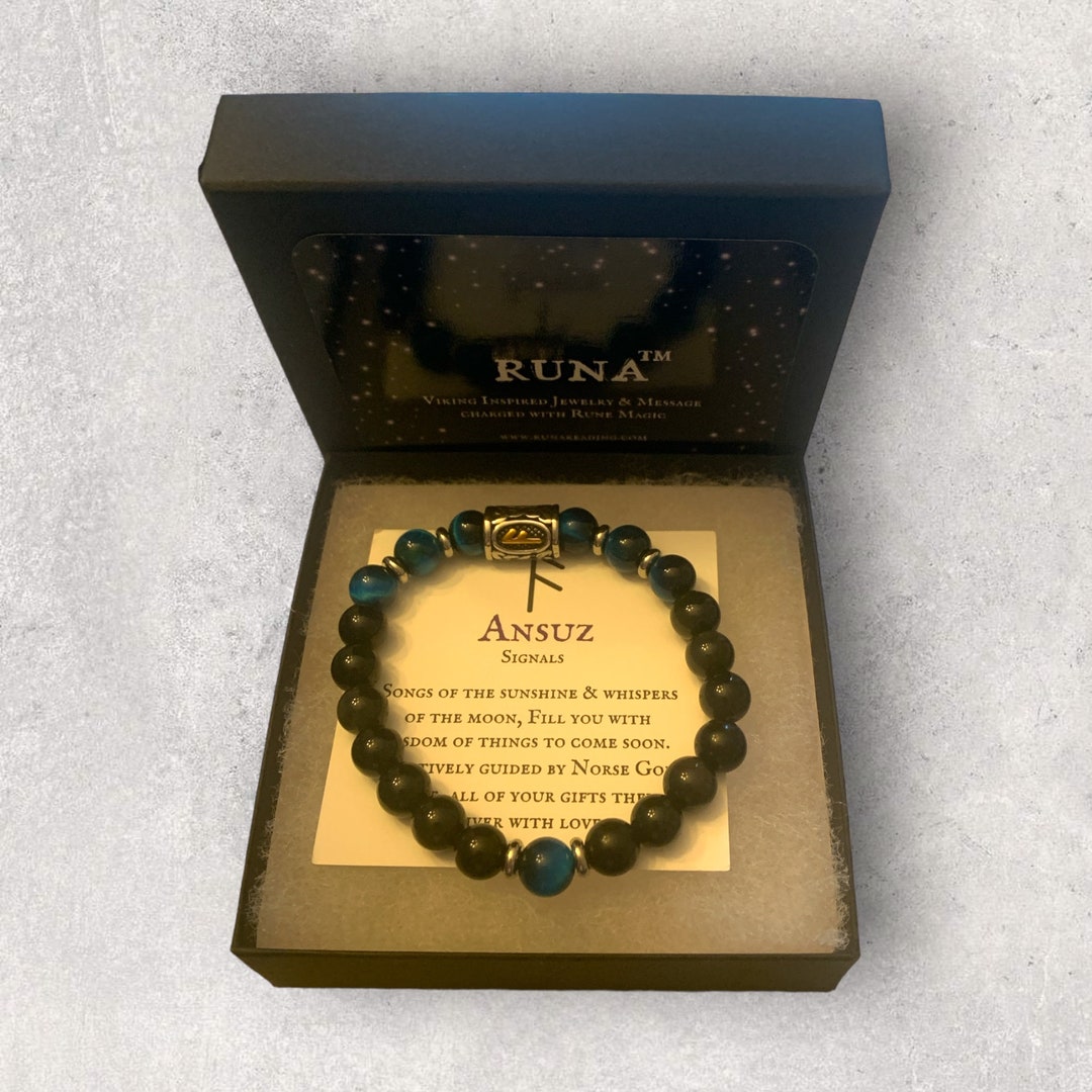 Ladies Rune Bracelet ANSUZ intuition - Etsy