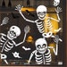 Large Skeleton Window Cling on Halloween No Glue or Adhesive - Etsy