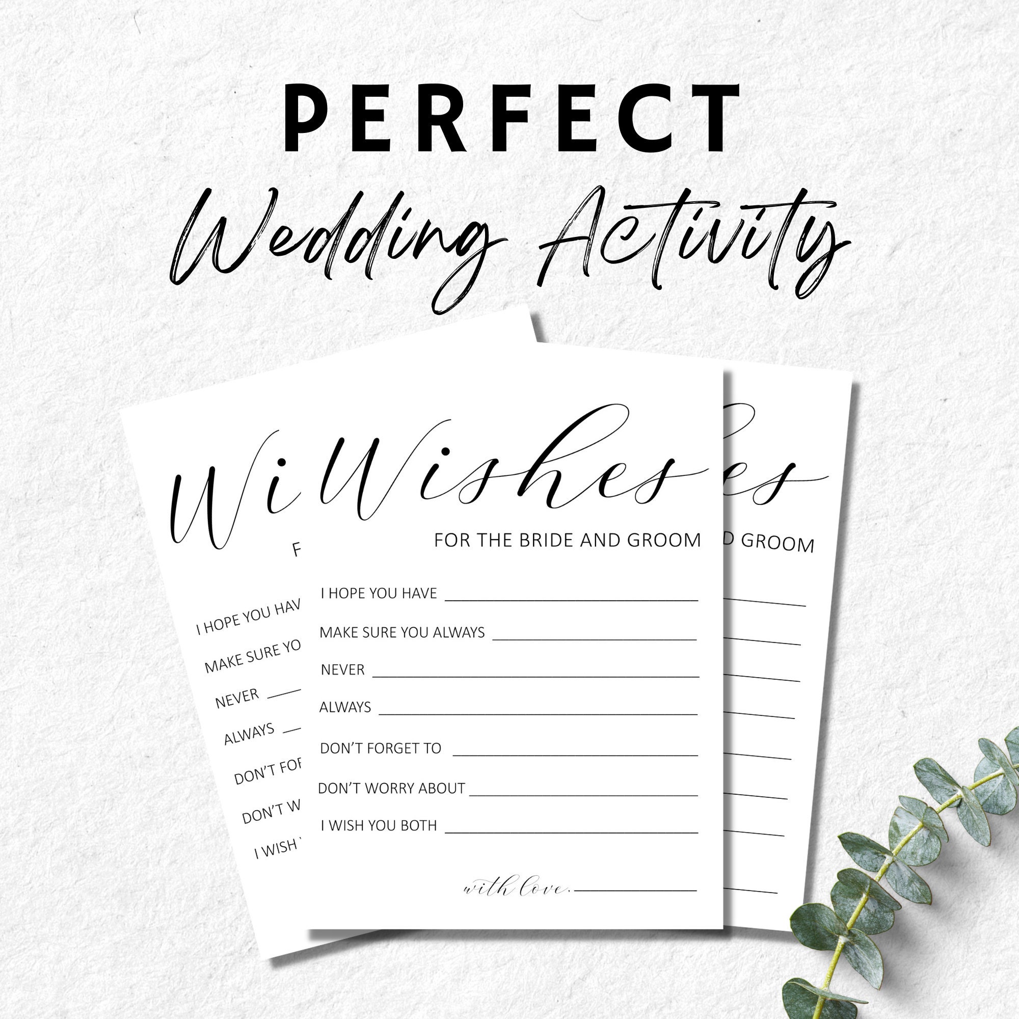 Wedding Advice Cards for the Bride and Groom, Wedding Advice, Advice ...