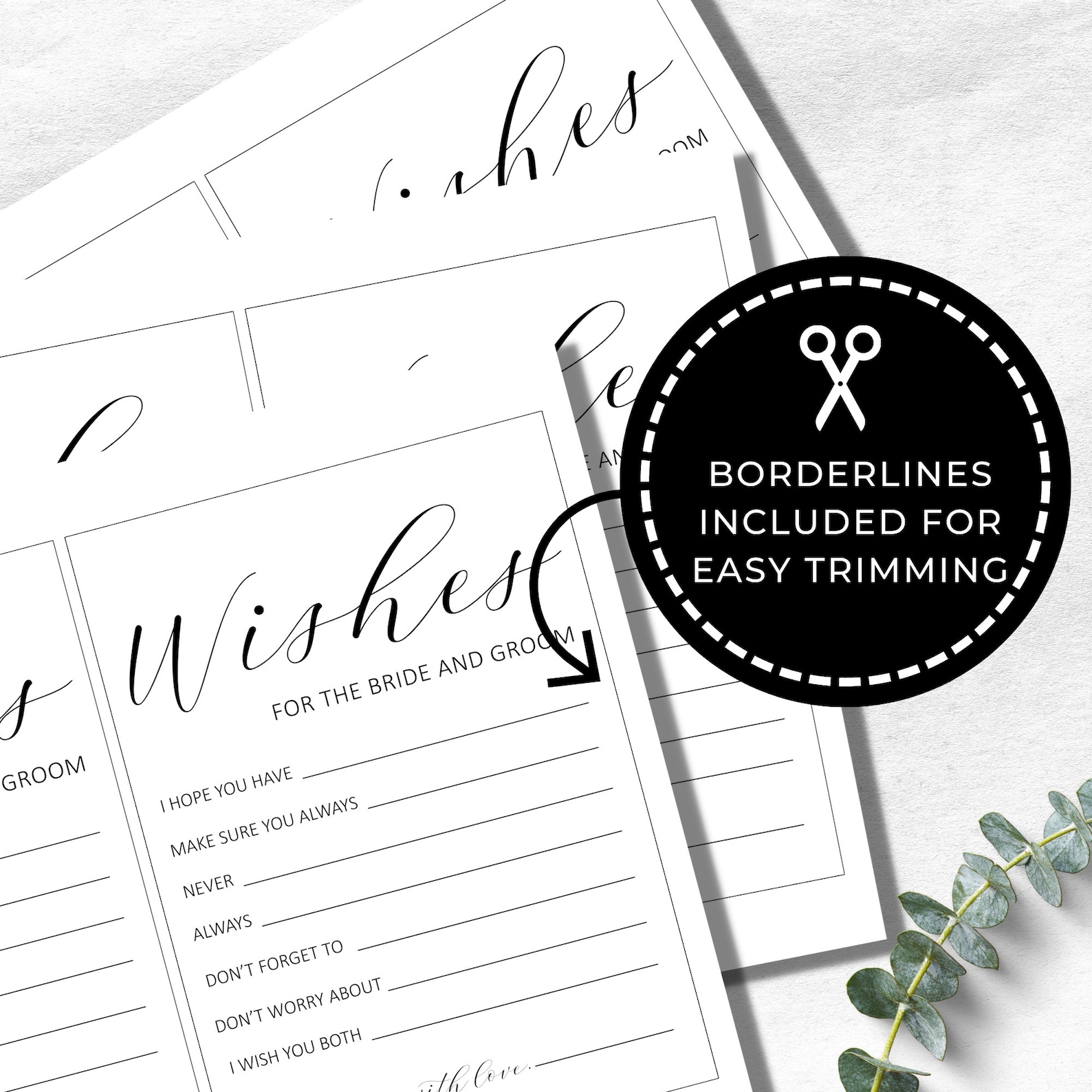 Wedding Advice Cards for the Bride and Groom, Wedding Advice, Advice ...