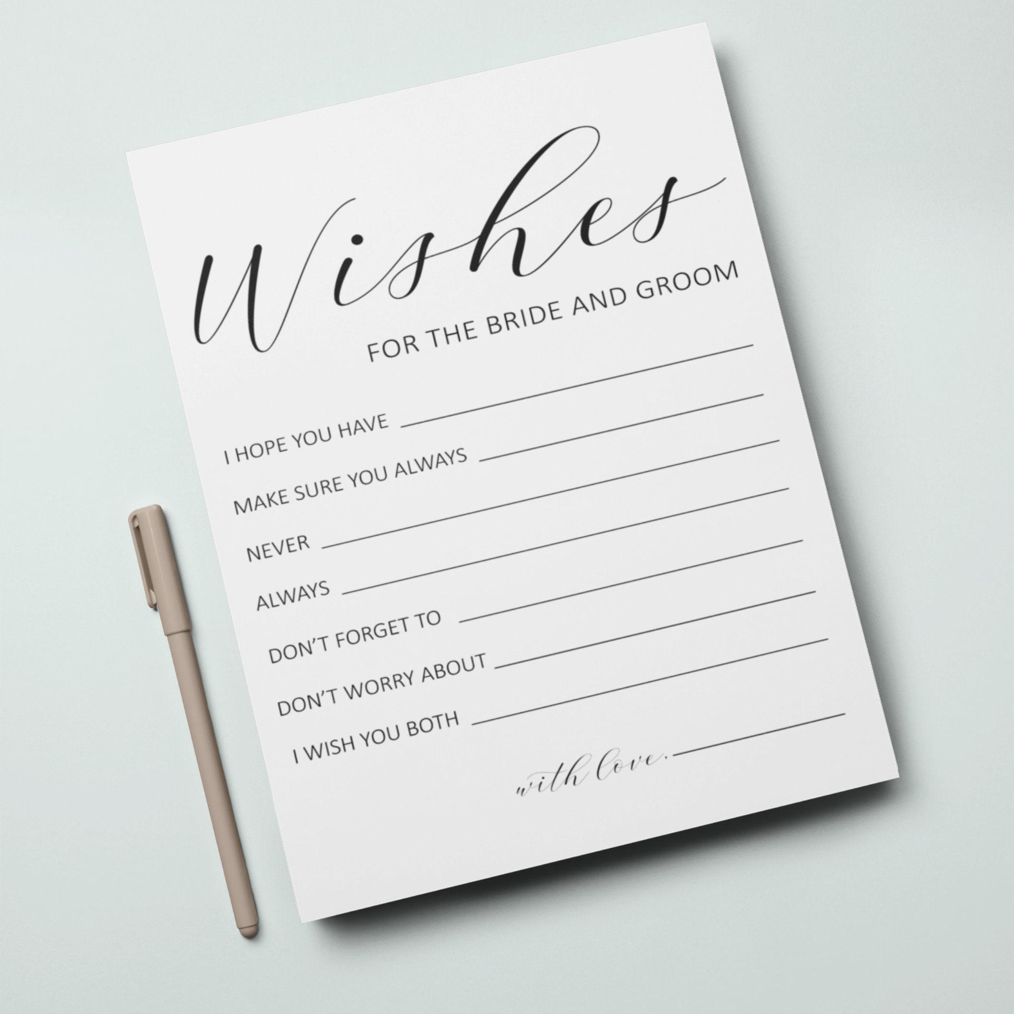 Wedding Advice Cards for the Bride and Groom, Wedding Advice, Advice ...