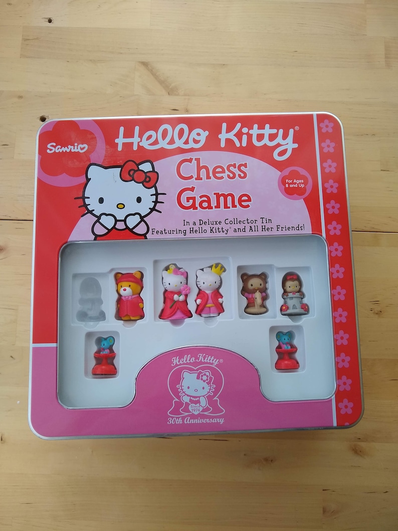 Hello Kitty Chess Set Sanrio 30th Anniversary Deluxe Set | Etsy