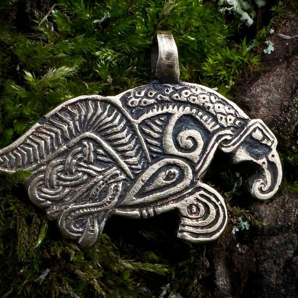 Viking Raven Bronze Ancient - Etsy UK