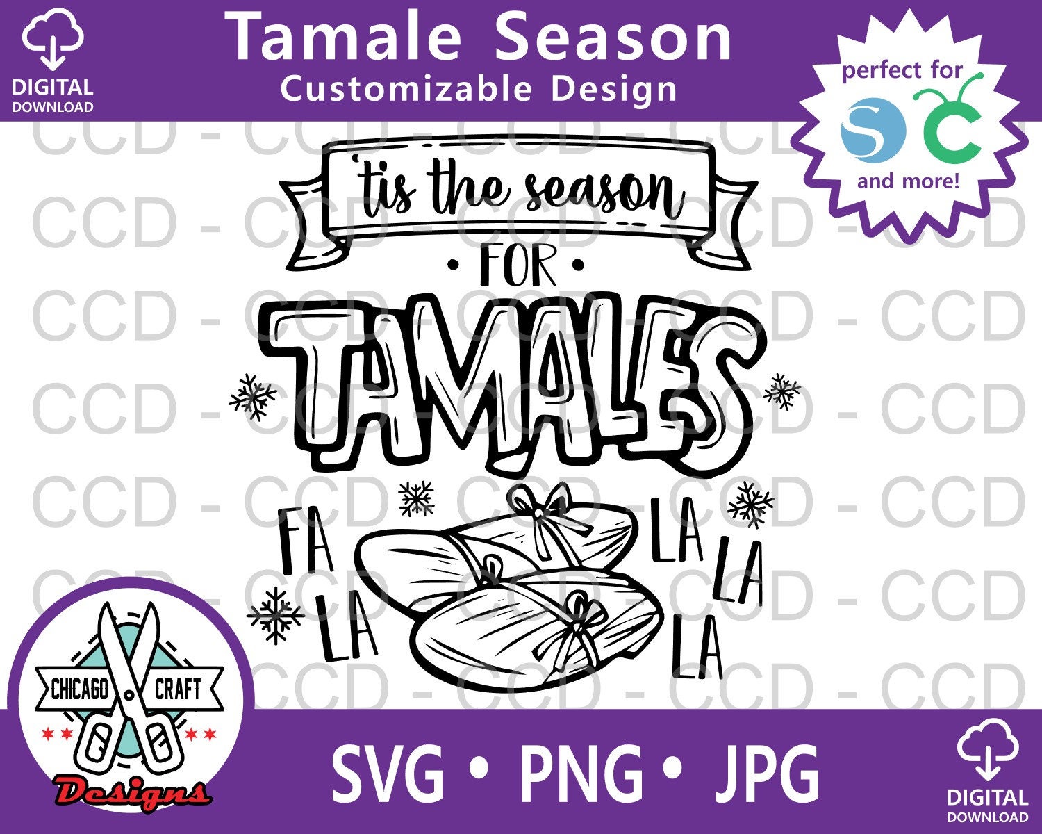 Tis the Season for Tamales-funny Christmas SVG PNG JPG, Download ...