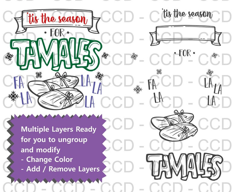 Tis the Season for Tamales-funny Christmas SVG PNG JPG, Download ...