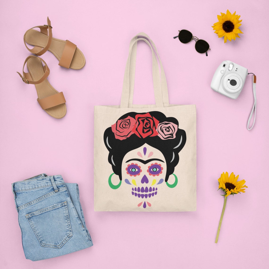 Frida Kahlo Calavera/sugar Skull, SVG, Dia De Los Muertos,cricut ...