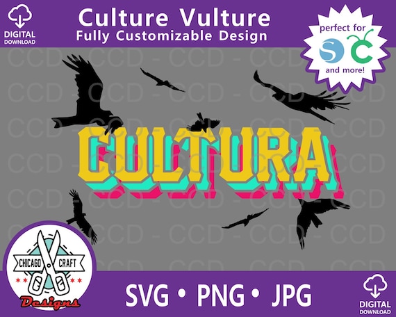 Culture Vulture-cultura SVG Download Silhouette Studio | Etsy