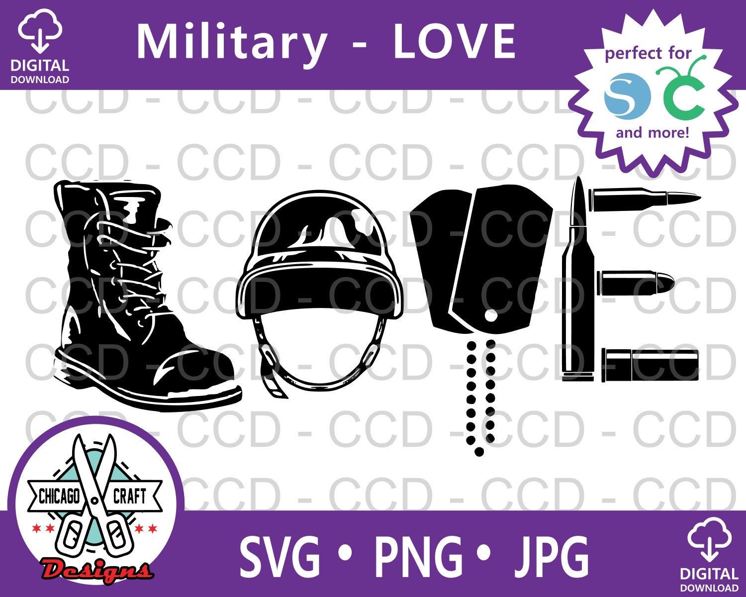Military Love Svg-army, Navy, Air Force, Marines, Military, Veteran's ...