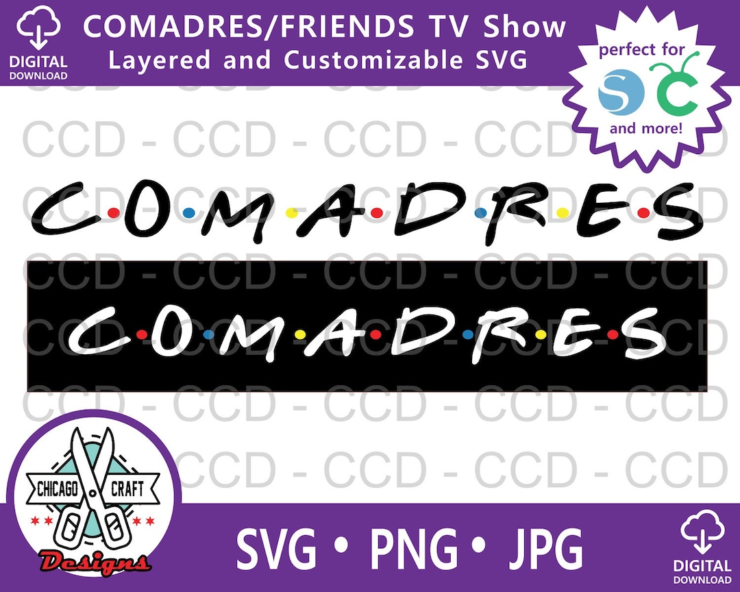 Las Comadres Svg-friends, Spanish Friends, Silhouette Studio, Cricut ...