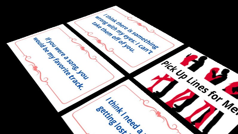 Printable Pick up Line Cards for Men. 112 Pick up Line Cards Printable ...