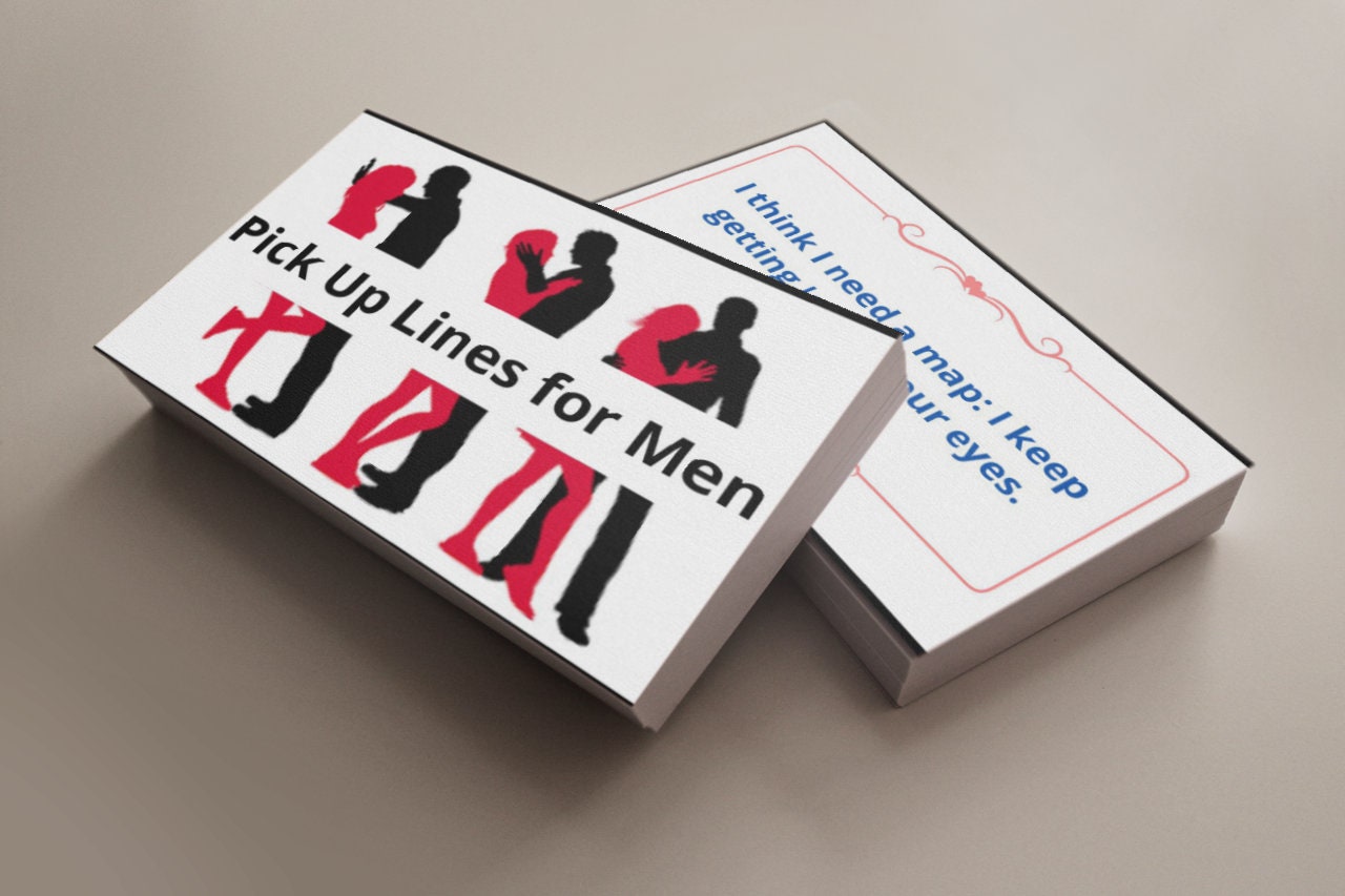 Printable Pick up Line Cards for Men. 112 Pick up Line Cards Printable ...