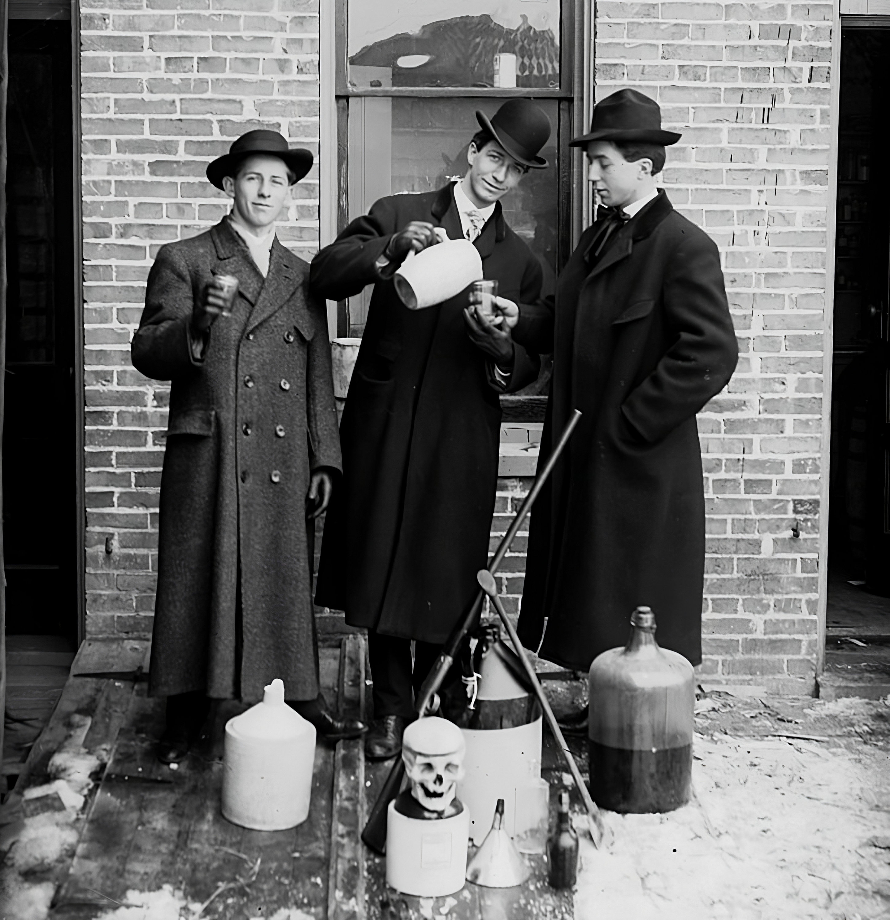 Digital Download Black & White Temperance and Skull Pre-prohibition ...