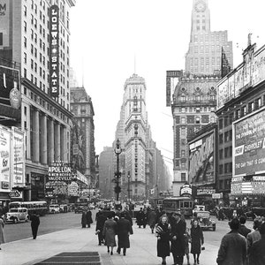 New York Times Square in the 1920s Colorized Vintage Photograph Retro ...