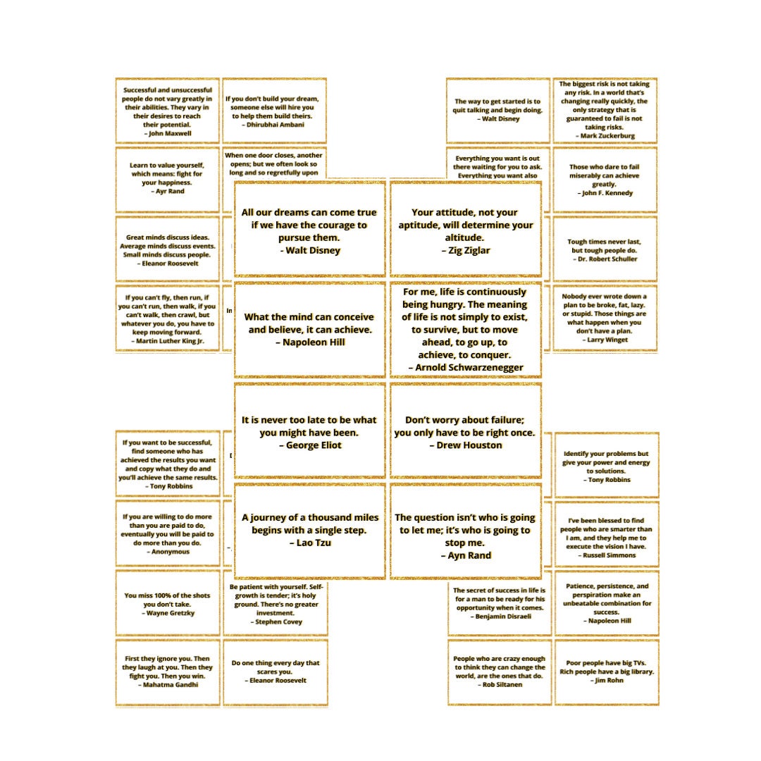 Printable Success Quote Cards Vol. 1 | Affirmation Deck | Manifestation ...